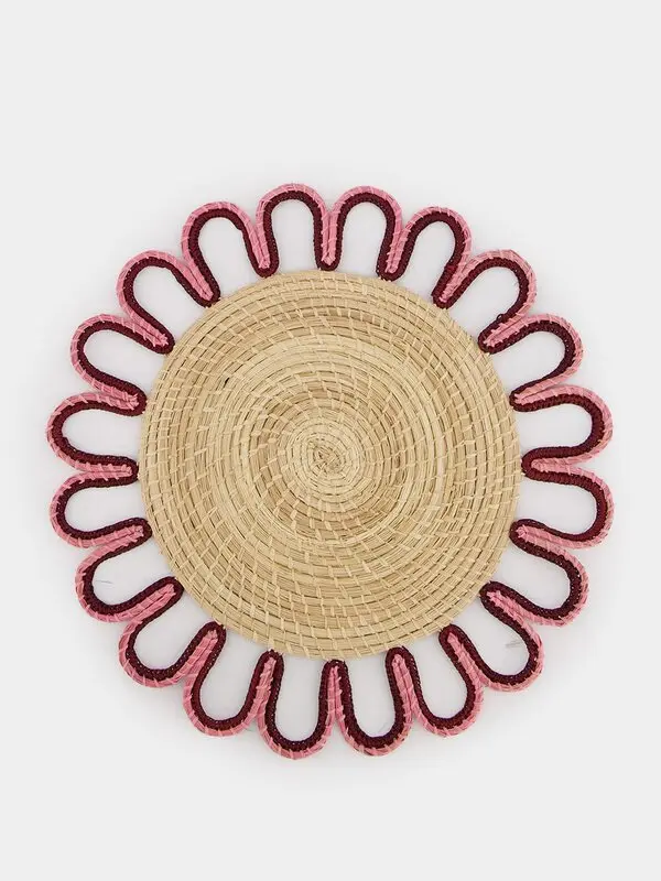 Coro Cora Magnolia Placemat - Burgundy