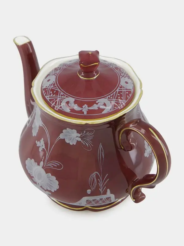 GINORI 1735 Oriente Italiano Castagna Teapot - Brown
