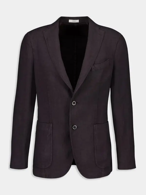 Boglioli Linen Two-button Blazer - Brown