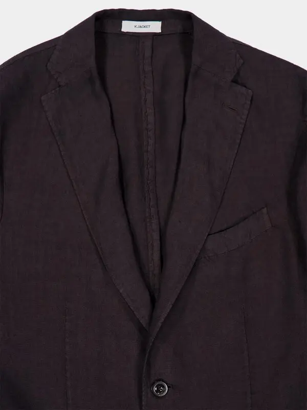 Boglioli Linen Two-button Blazer - Brown