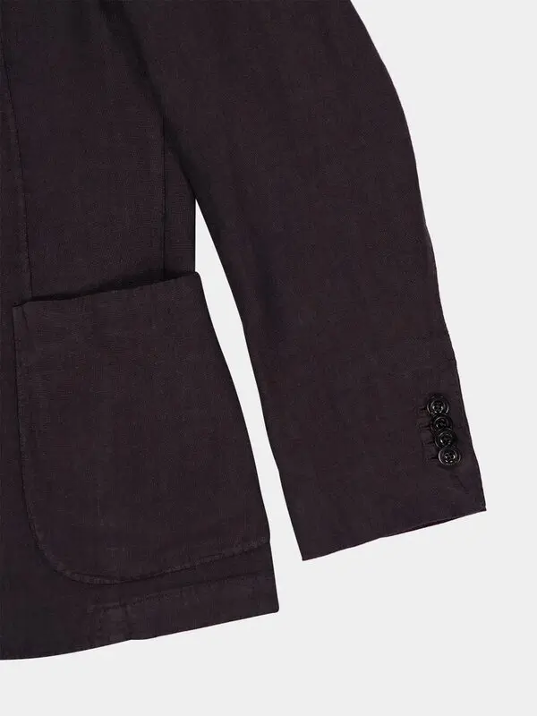 Boglioli Linen Two-button Blazer - Brown