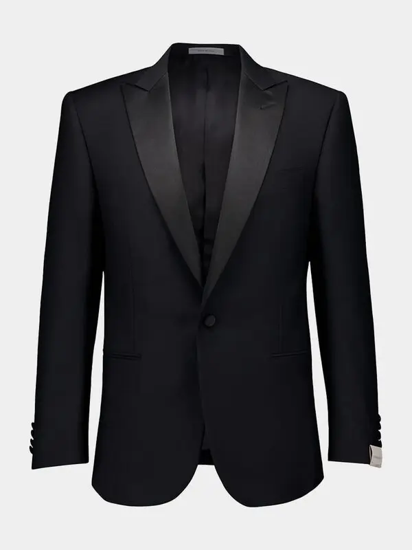 Corneliani Single-breasted Virgin-wool Suit - Black