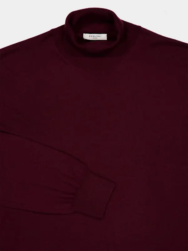 Boglioli Virgin Wool Turtleneck Sweater