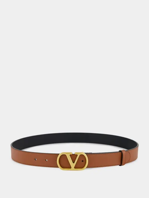 Valentino Garavani Vlogo Signature Belt - Brown