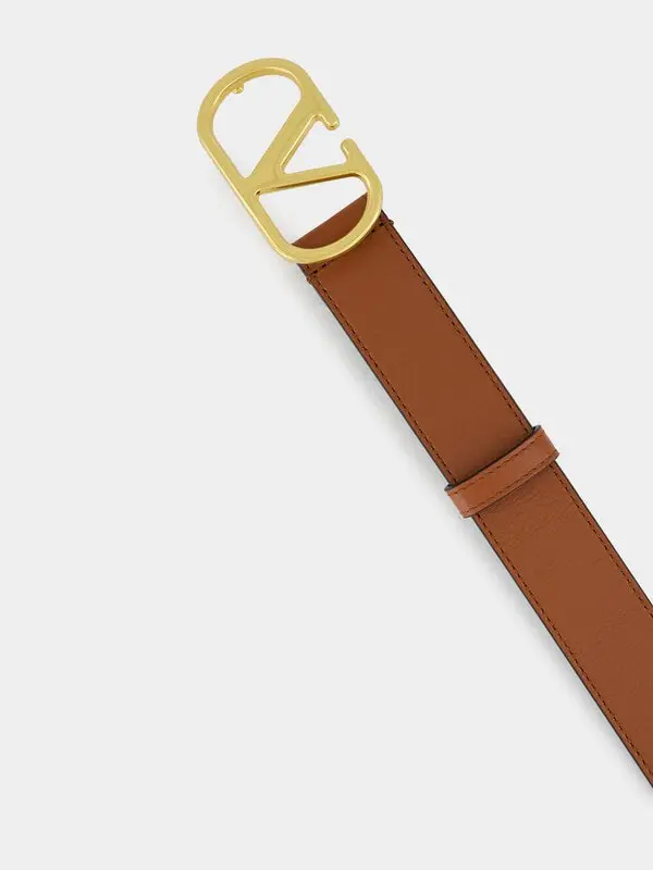 Valentino Garavani Vlogo Signature Belt - Brown