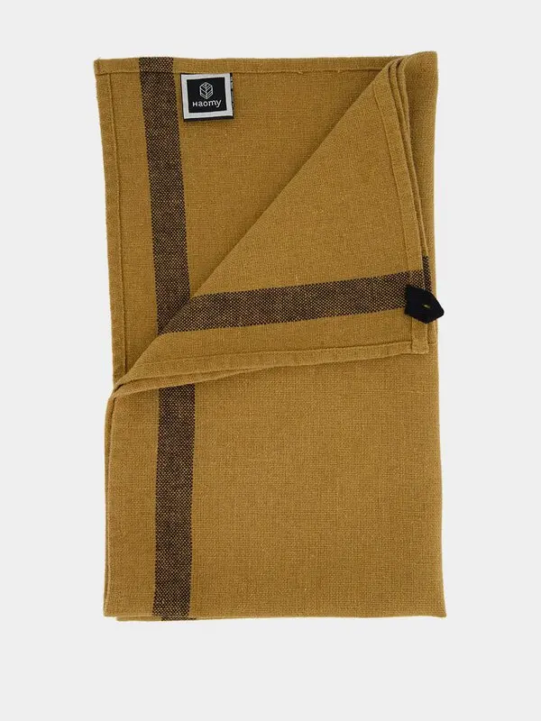 Haomy Kitchen Towel Côme In Tabac - Brown