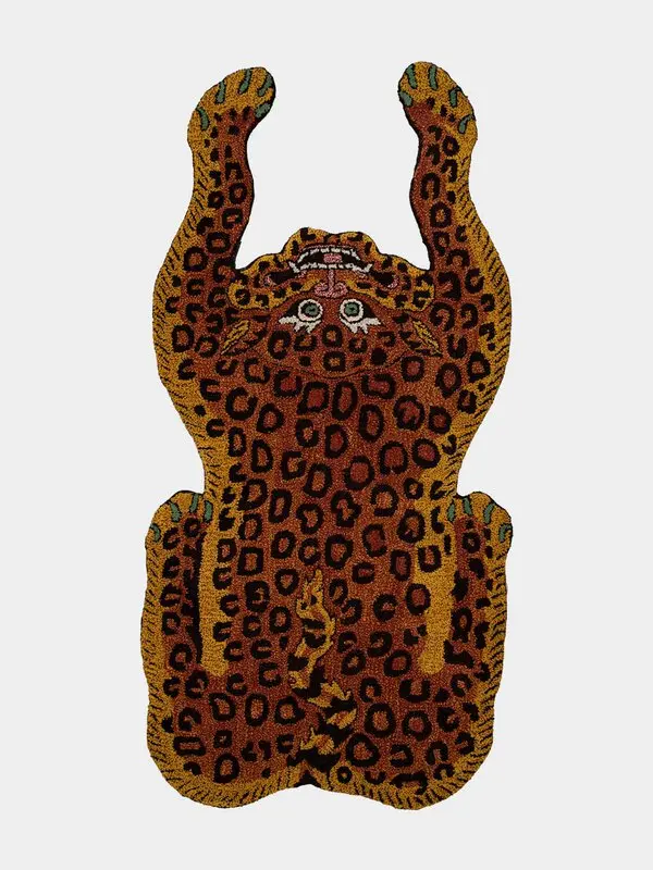 DOING GOODS Heritage Tatsu Leopard Rug - Brown
