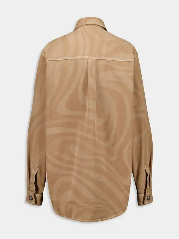 Emilio Pucci Marmo Print Canvas Jacket
