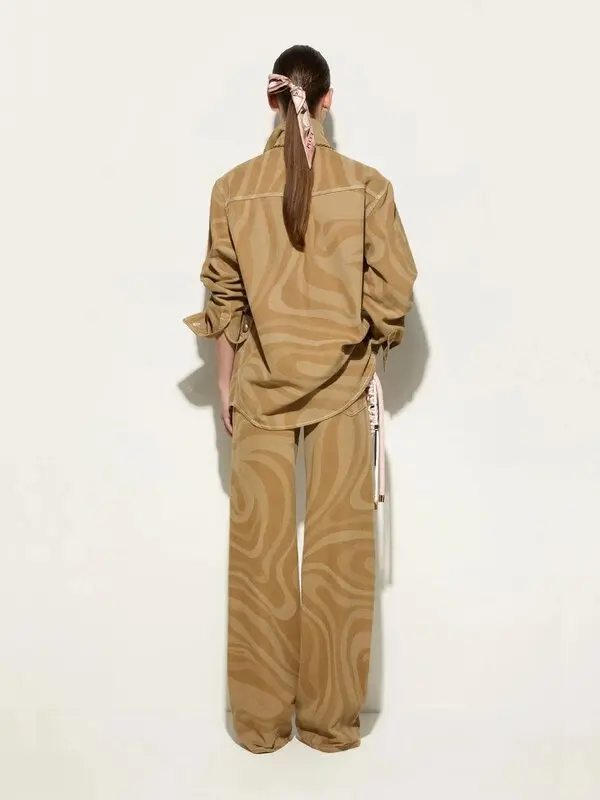 Emilio Pucci Marmo Print Canvas Jacket