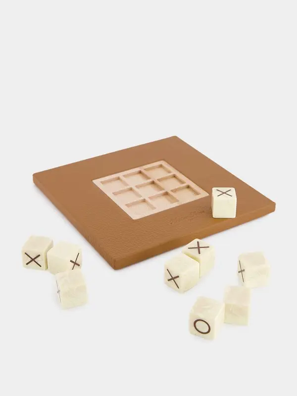 Hector Saxe Paris Leather Tic Tac Toe Game