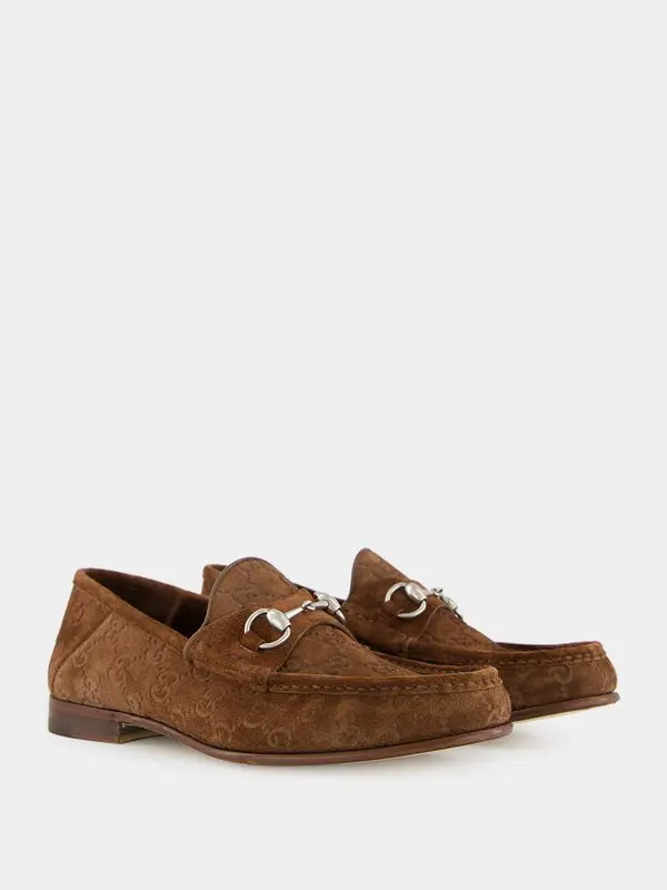 Gucci Gg Suede Horsebit Loafer