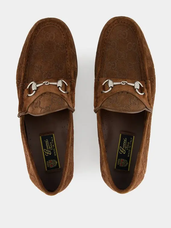Gucci Gg Suede Horsebit Loafer