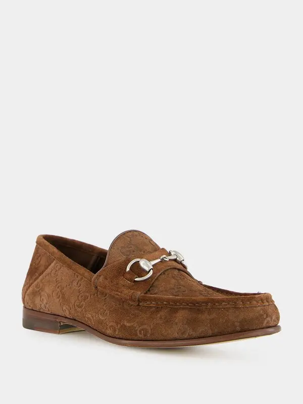 Gucci Gg Suede Horsebit Loafer