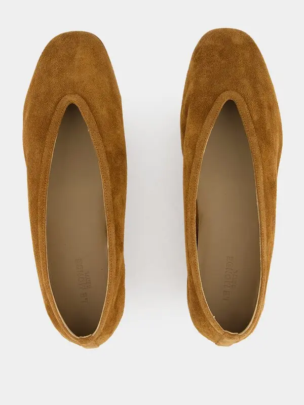 Le Monde Beryl Luna Slipper In Suede - Brown