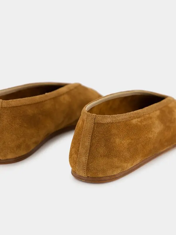 Le Monde Beryl Luna Slipper In Suede - Brown