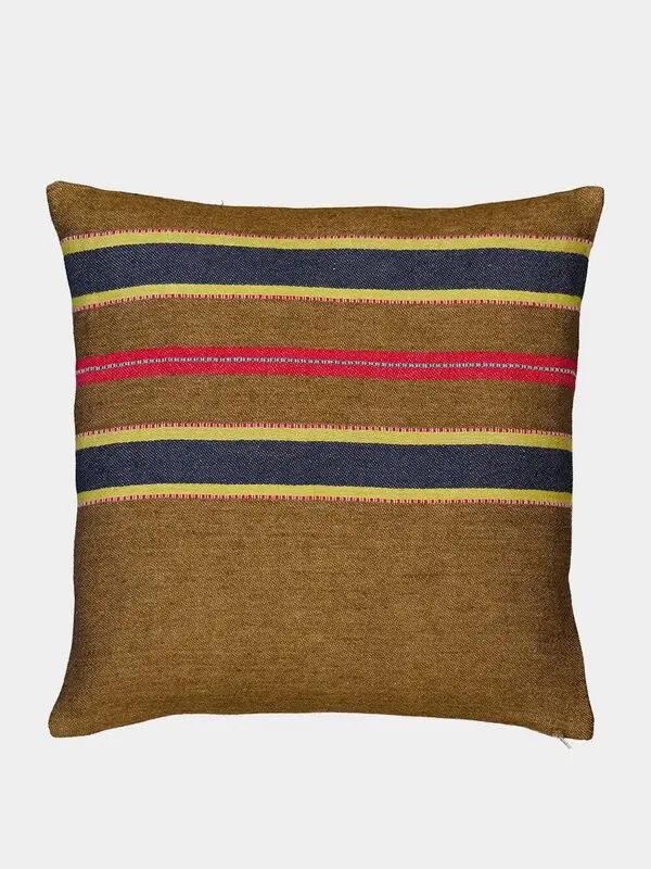 Libeco Camp Stripe Belgian Pillow Cover - Brown
