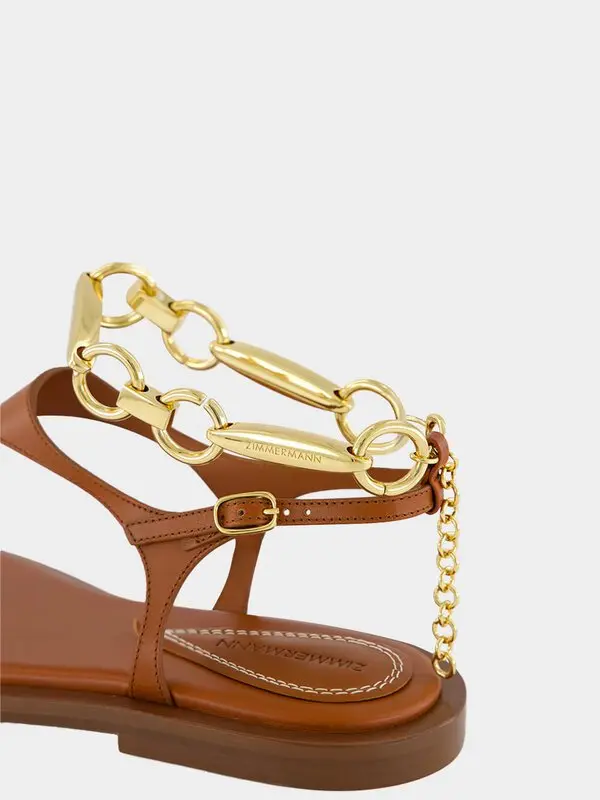Zimmermann Wild Leather Sandal