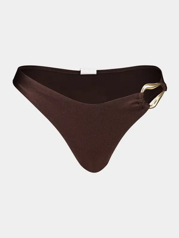Zimmermann Ascension Trim Bikini Pant - Brown