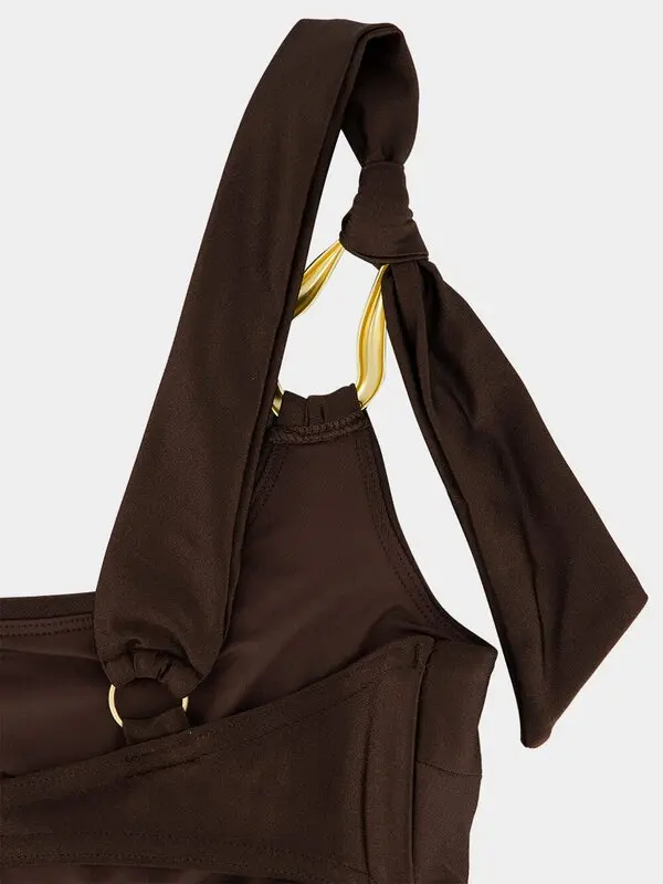 Zimmermann Ascension Trim Bikini Top - Brown