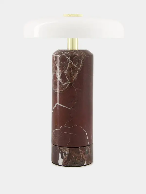 DESIGN BY US Dark Emperador And Opal Trip Led Lamp - Brown