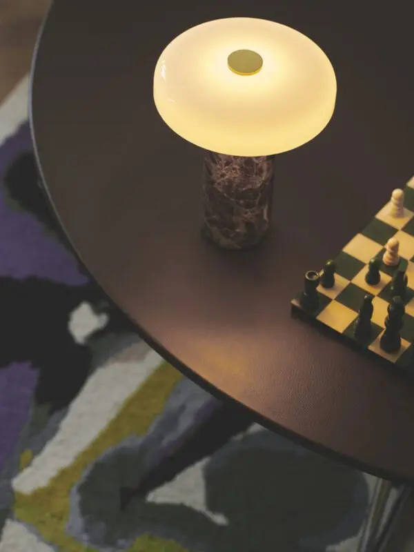 DESIGN BY US Dark Emperador And Opal Trip Led Lamp