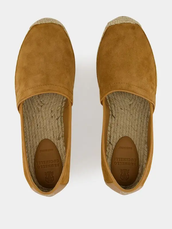 Brunello Cucinelli Suede Espadrilles - Brown