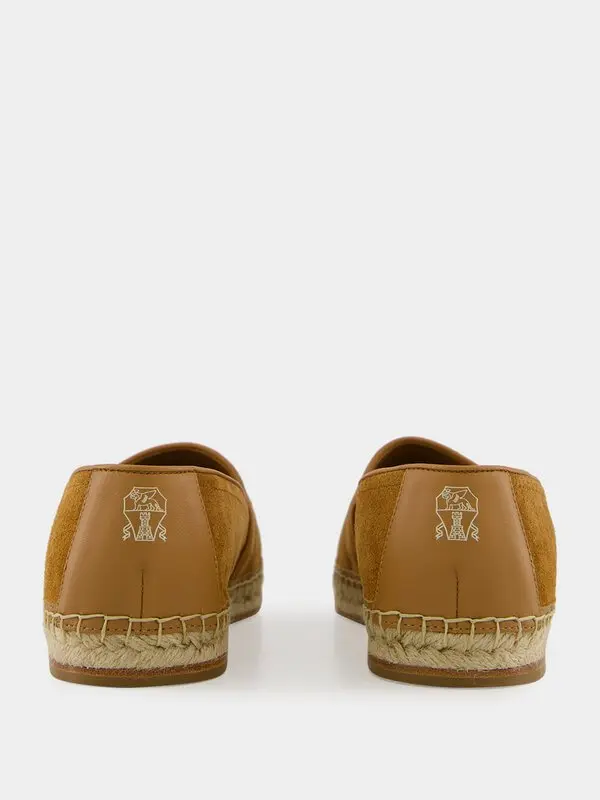Brunello Cucinelli Suede Espadrilles - Brown