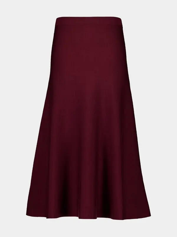 Gabriela Hearst Knit Midi Skirt - Burgundy