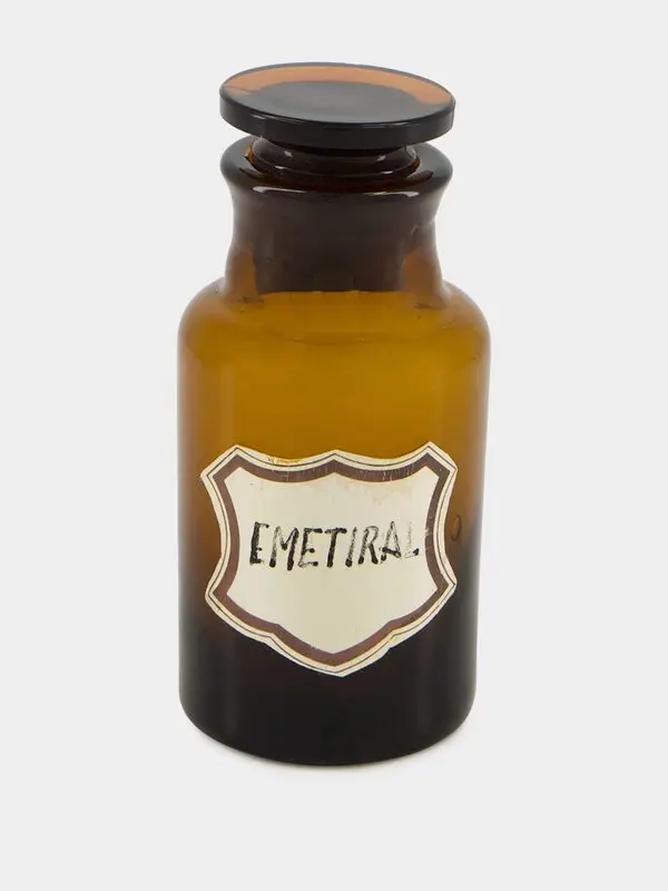 All Origine Vintage Apothecary Glass Bottle - Brown