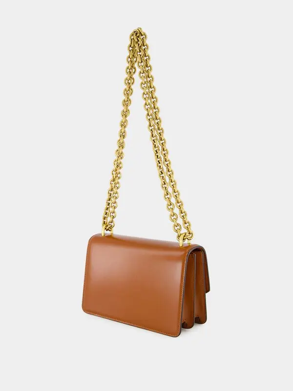Valentino Garavani Small Leather Shoulder Bag - Brown