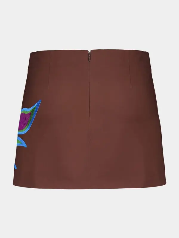 PAULA Embroidered Mini Skirt