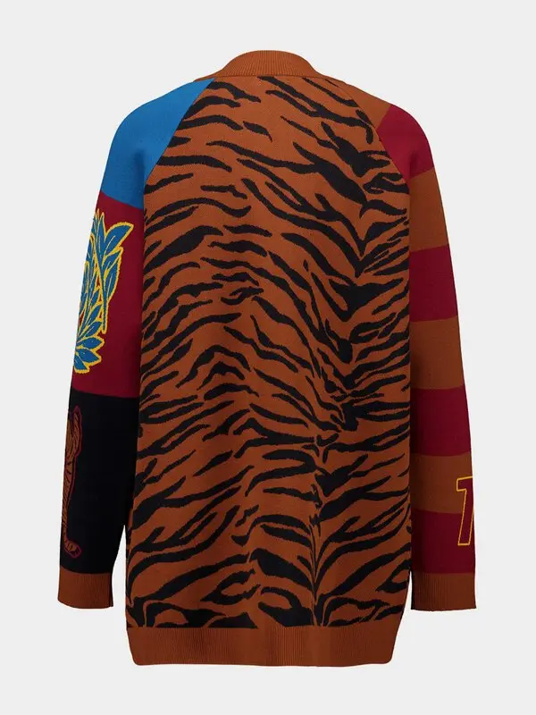 PAULA Lily Caramel Café Jacquard Oversized Jacket