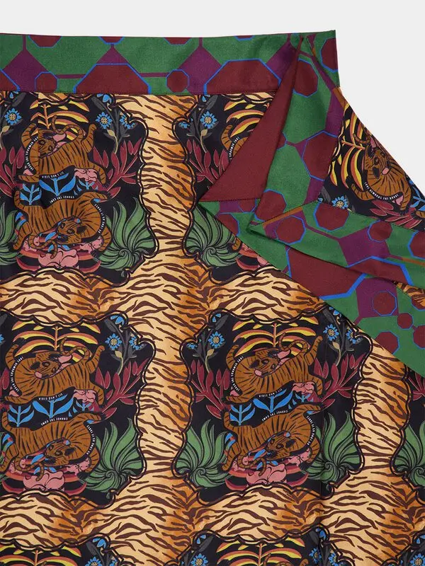 PAULA Wisteria Dreamframe Print Wrap Skirt