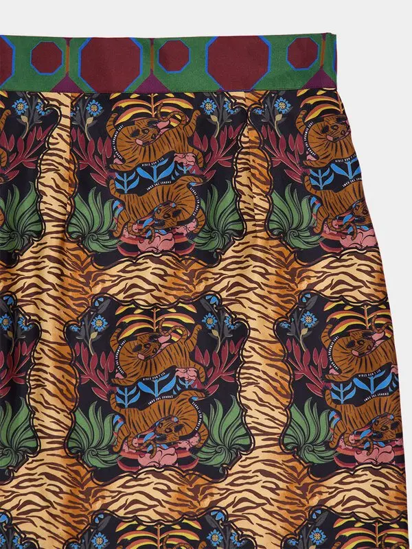 PAULA Wisteria Dreamframe Print Wrap Skirt