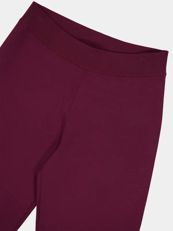 Stella McCartney Knit Flared Trousers - Burgundy