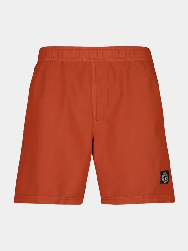 Stone Island Mid-length Swim Trunks - Brown