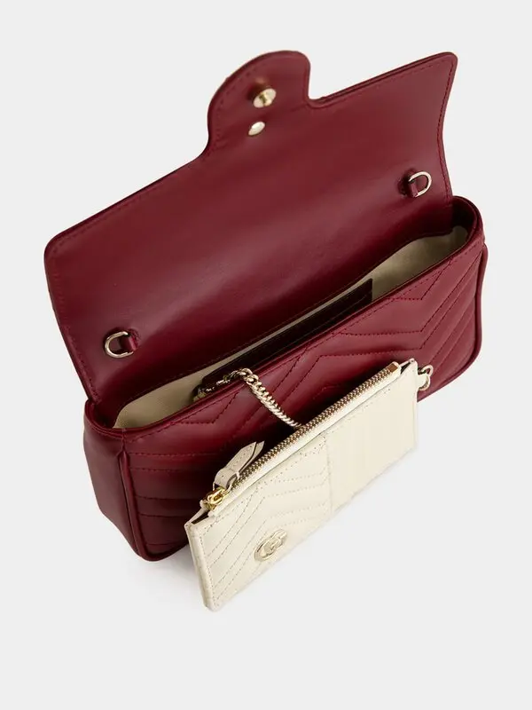 Gucci Gg Marmont Small Shoulder Bag - Burgundy