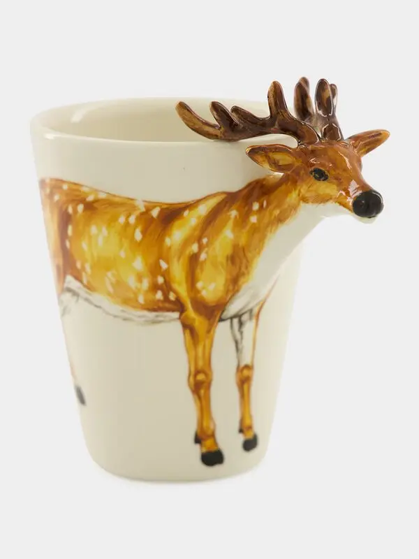 BLUE WITCH Deer Ceramic Coffee Mug