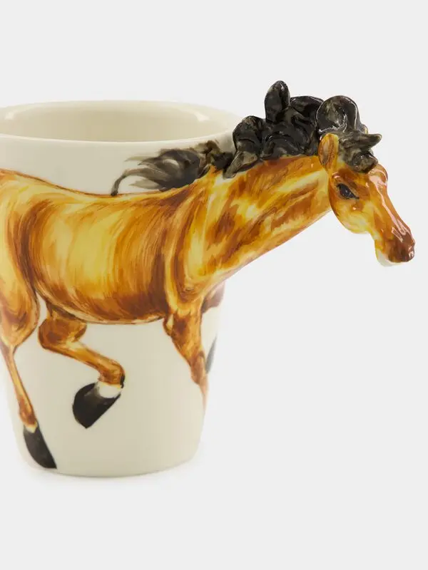 BLUE WITCH Horse Ceramic Coffee Mug