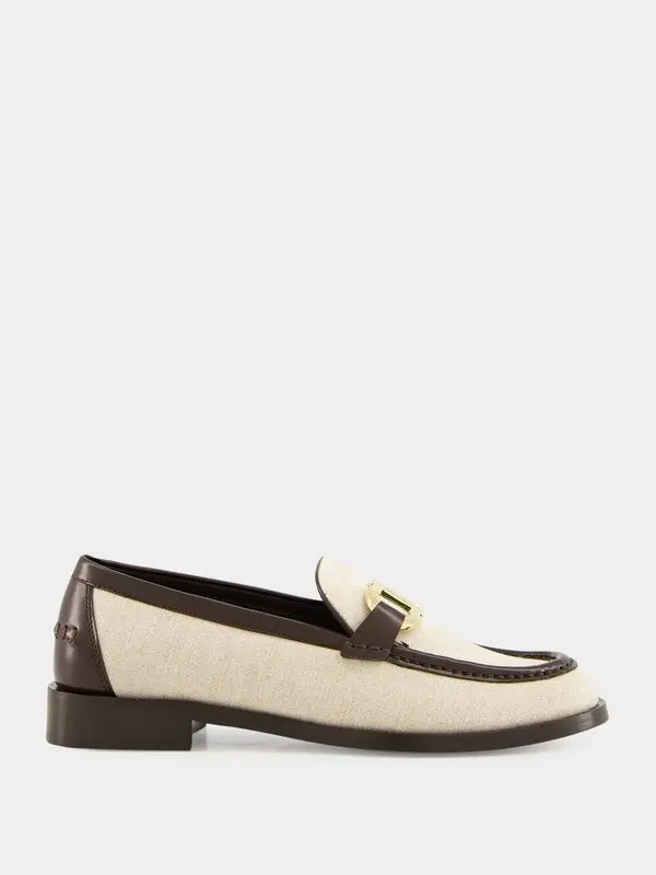 FERRAGAMO Maryan T Leather Loafers - Brown