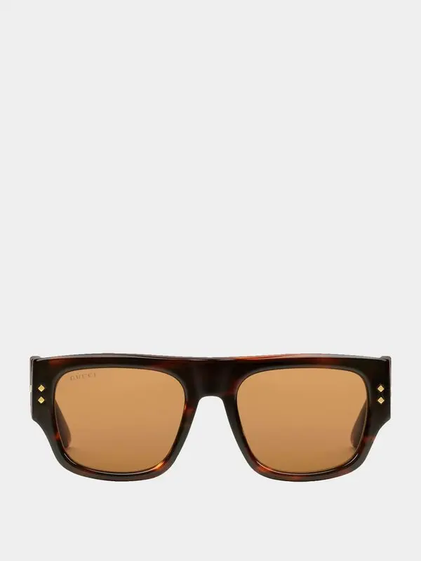 Gucci 1262s Square-frame Sunglasses - Brown