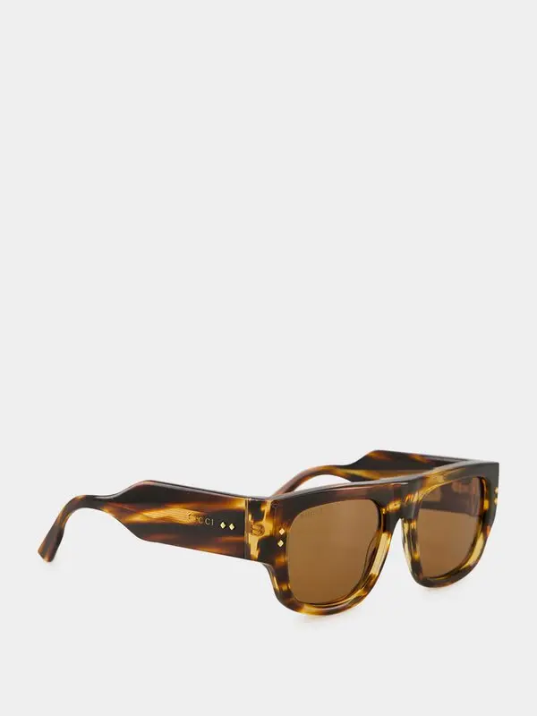 Gucci 1262s Square-frame Sunglasses - Brown