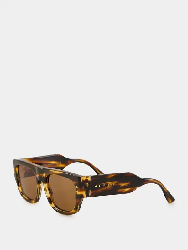 Gucci 1262s Square-frame Sunglasses - Brown