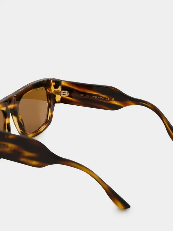 Gucci 1262s Square-frame Sunglasses - Brown