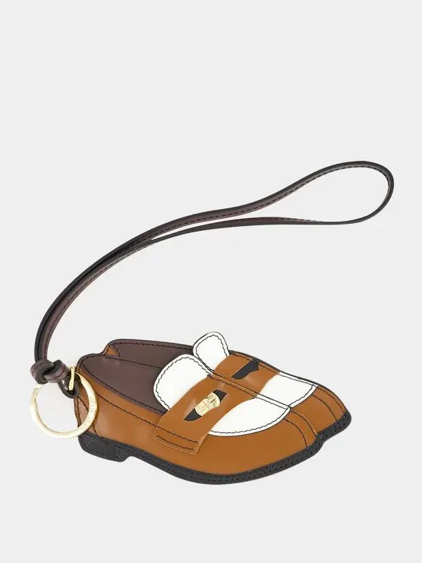 Miu Miu Leather Penny Loafer Keychain