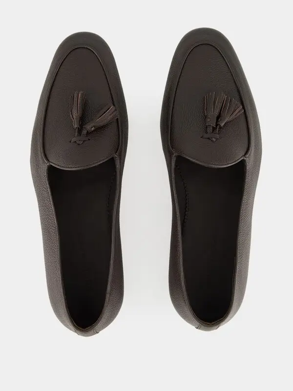 Manolo Blahnik Lennox Tassel Loafers - Brown