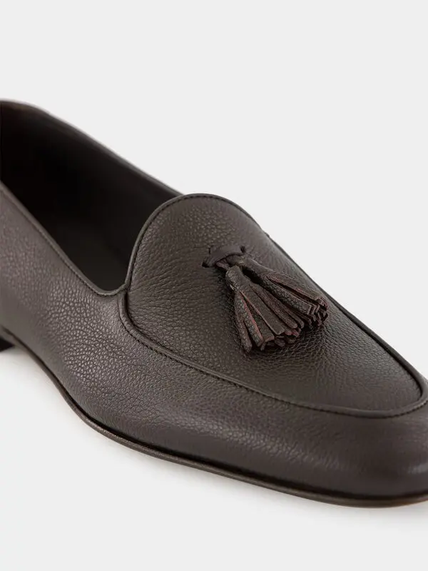 Manolo Blahnik Lennox Tassel Loafers - Brown