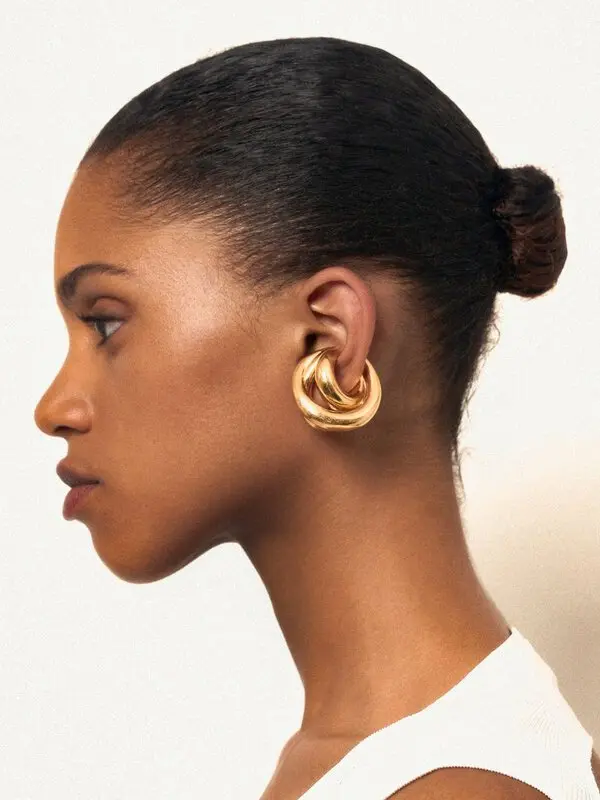 PANCONESI Triptych Ear Cuff - Gold