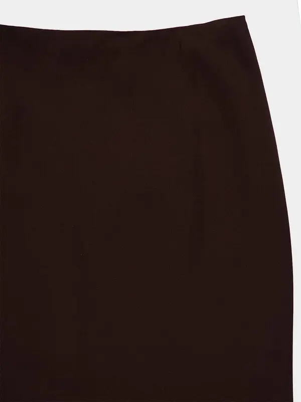 TOM FORD Deep Satin Midi Skirt