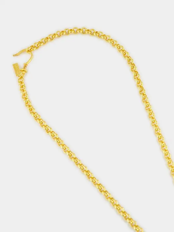 Begum Khan Gold-plated Mega Magic Necklace - Burgundy